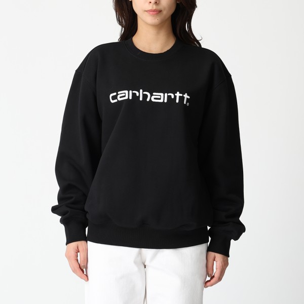 カーハート スウェット Carhartt WIP カーハートスウェットシャツ ロゴ ブラック メンズ レディース ユニセックス I030546 0D2