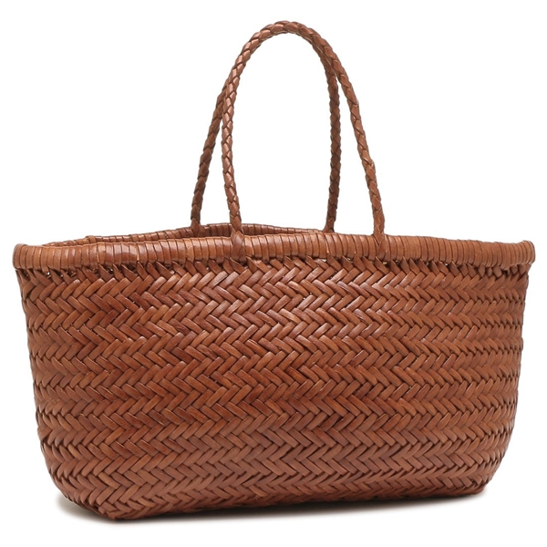 ドラゴンディフュージョン ハンドバッグ かごバッグ トリプル ジャンプ ミニ ブラウン レディース DRAGON DIFFUSION 8855