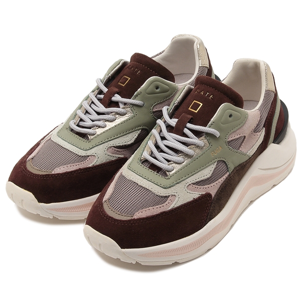 デイト スニーカー フーガ ブラウン マルチカラー レディース D.A.T.E. W411FGDRMD