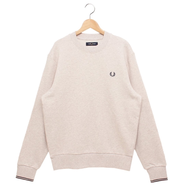 フレッドペリー スウェット トレーナー ホワイト グレー メンズ レディース ユニセックス FRED PERRY M7535 W50