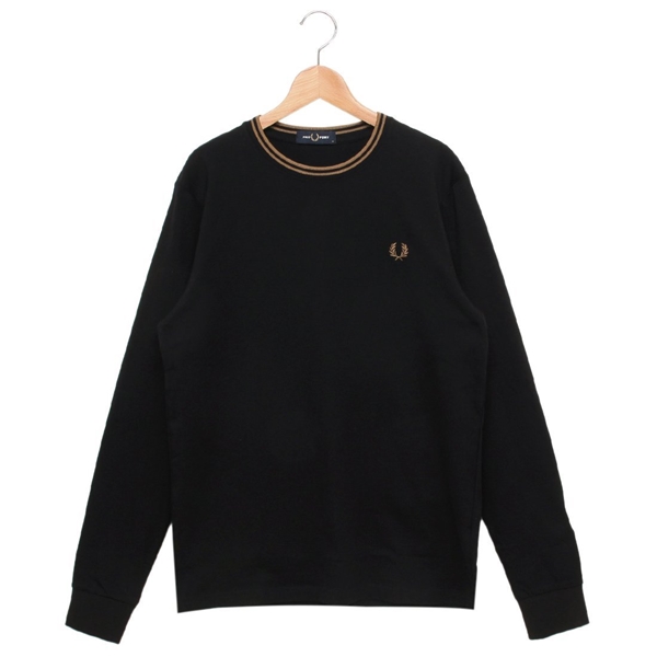 フレッドペリー Tシャツ カットソー ロンT ロングTシャツ 長袖 ブラック ブラウン メンズ レディース ユニセックス FRED PERRY M9602 184