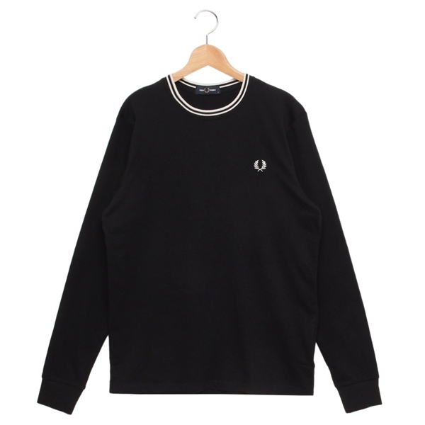 フレッドペリー Tシャツ カットソー ロンT ロングTシャツ 長袖 ネイビー ホワイト メンズ レディース ユニセックス FRED PERRY M9602 795