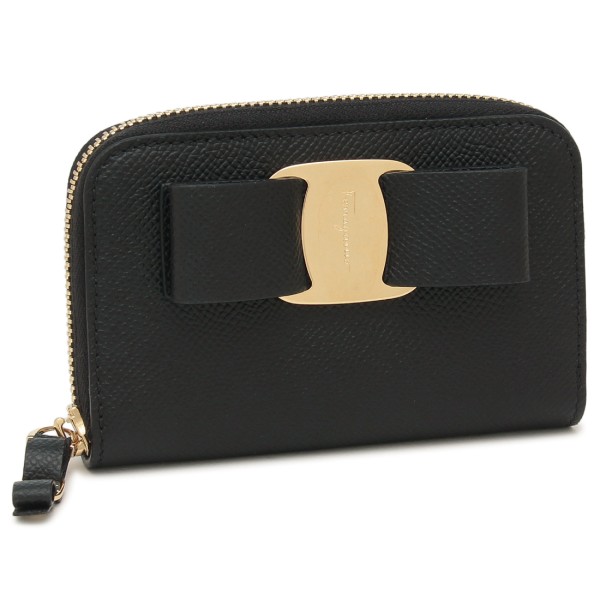 フェラガモ カードケース ヴァラ ブラック レディース FERRAGAMO 22D288 725290
