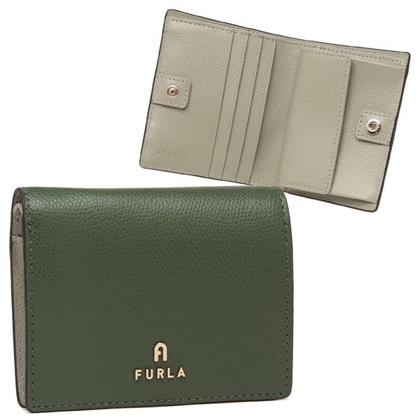フルラ 二つ折り財布 カメリア カーキグリーン レディース FURLA WP00304 ARE000 4059S