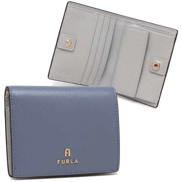 フルラ 二つ折り財布 カメリア ミニ財布 ブルー レディース FURLA WP00304 ARE000 4352S