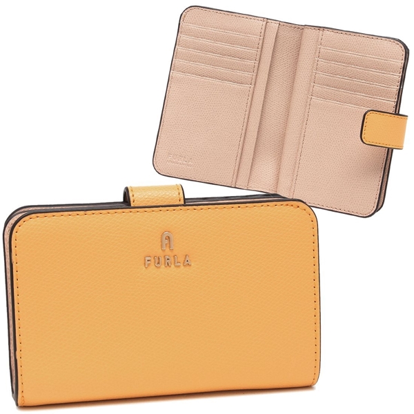 フルラ 二つ折り財布 カメリア イエロー ベージュ レディース FURLA WP00314 ARE000 3592S
