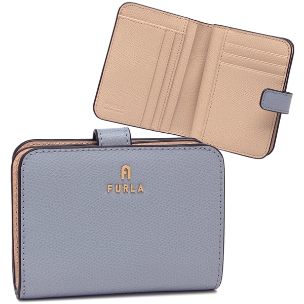 フルラ 二つ折り財布 カメリア ミニ財布 イエロー ベージュ レディース FURLA WP00315 ARE000 3593S