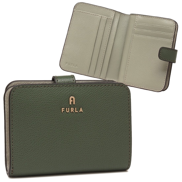 フルラ 二つ折り財布 カメリア カーキグリーン レディース FURLA WP00315 ARE000 4059S