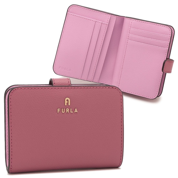 フルラ 二つ折り財布 カメリア ミニ財布 ピンク レディース FURLA WP00315 ARE000 4302S