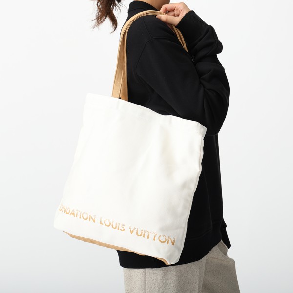 フォンダシオン ルイヴィトン トートバッグ ホワイト メンズ レディース ユニセックス FONDATION LOUIS VUITTON 2000000000572 A4対応