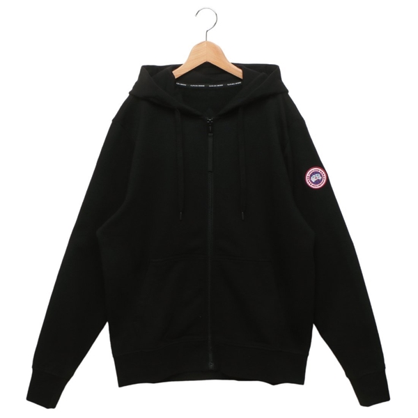 カナダグース パーカー フーディー   ヒューロン フルジップ フーディー ブラック メンズ HURON FULL ZIP HOODY 7401M 9061