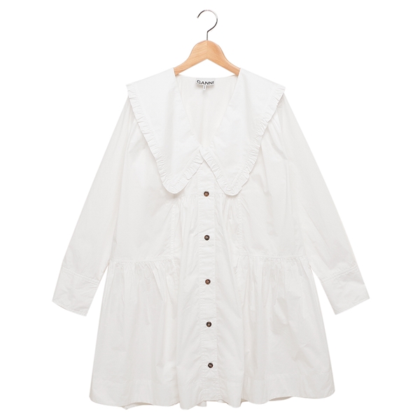 ガニー ワンピース ホワイト レディース GANNI F8634 151