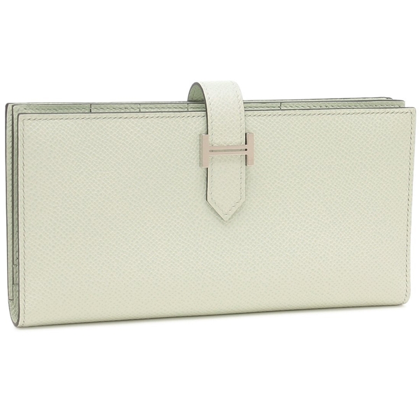エルメス 長財布 ベアンスフレ ヴェールフィズ U刻印 グリーン レディース HERMES H039785 CK 0S