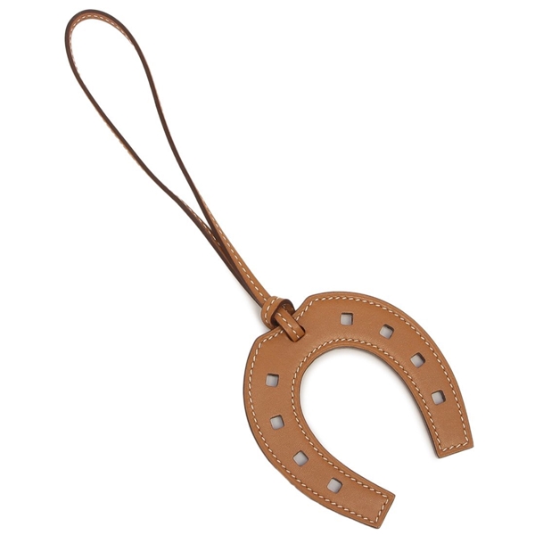 エルメス キーホルダー SAC PADLOCK ナチュラルサブレ サックパドロック ブラウン メンズ レディース ユニセックス HERMES H069733 CA 21