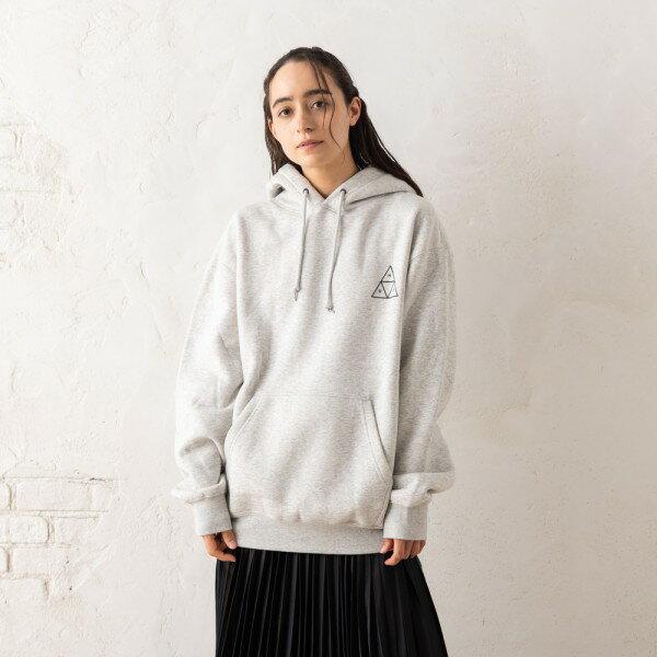 【訳ありアウトレット】ハフ パーカー フーディー トリプル トライアングル グレー メンズ レディース ユニセックス HUF PF00572 HGY SET TRIPLE TRIANGLE HOODIE HEATHER GREY【ラッピング不可商品】