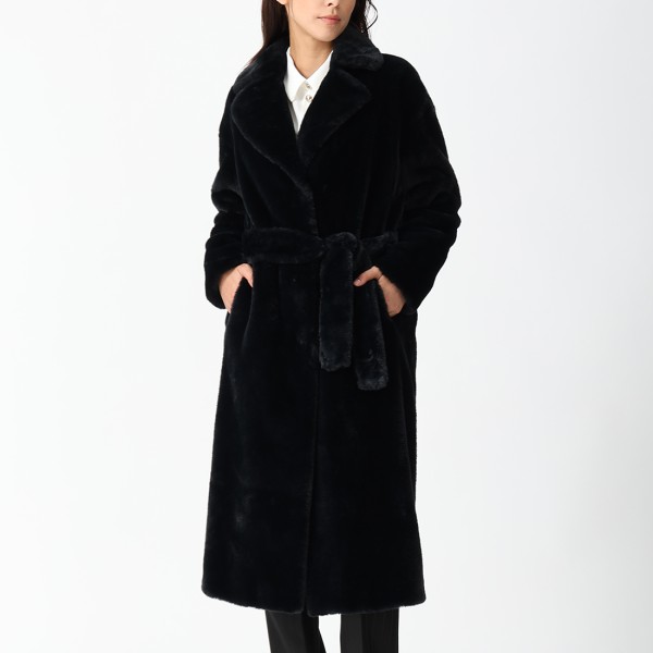 ヘルノ コート ブラック レディース HERNO CA000543D 12422 9300