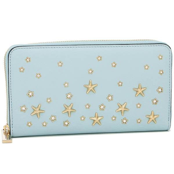 ジミーチュウ 長財布 ピッパ ブルー レディース JIMMY CHOO PIPPA CZN