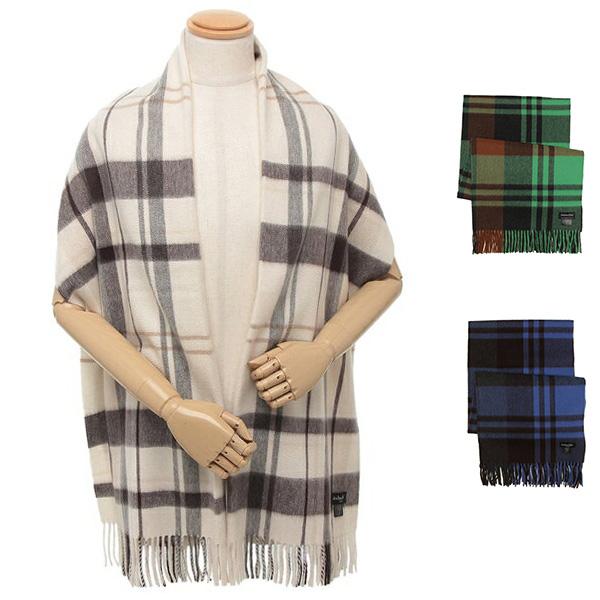 ジョシュアエリス マフラー クラシックチェック カシミア グリーン ブラウン メンズ レディース ユニセックス JOSHUA ELLIS UA-CPGRP51780-W01C01 CLASSIC CHECK RIPPLE CHARCOAL LIME CROCKET