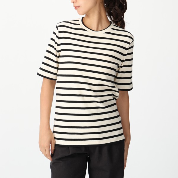 ジルサンダー Tシャツ カットソー ジルサンダープラス バックロゴ ホワイト ブラック レディース JIL SANDER J40GC0111 J46497 080