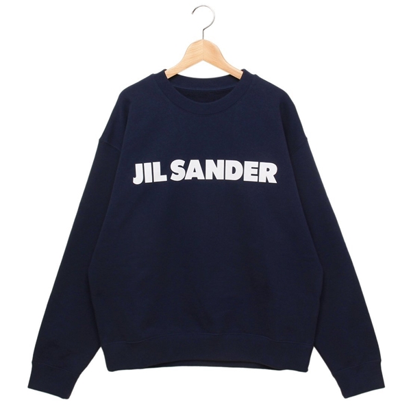 ジルサンダー スウェット ロゴスウェット ネイビー レディース JIL SANDER J53GU0003 J20335 419