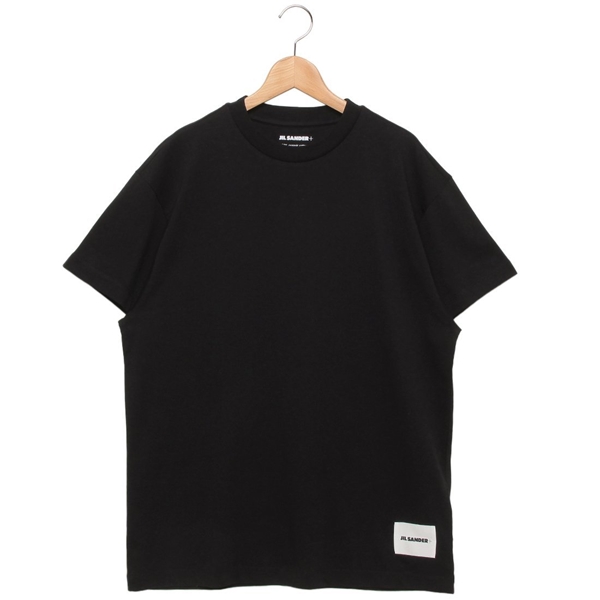 ジルサンダー Tシャツ カットソー オーガニックコットン ブラック メンズ JIL SANDER J47GC0001 J45048 001