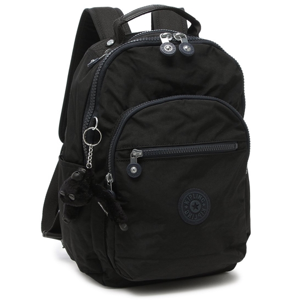 キプリング リュック バックパック KIPLINGソウル S 特別カラー 14L ブラック ブルー レディース SEOUL S KI4082 0NO A4対応