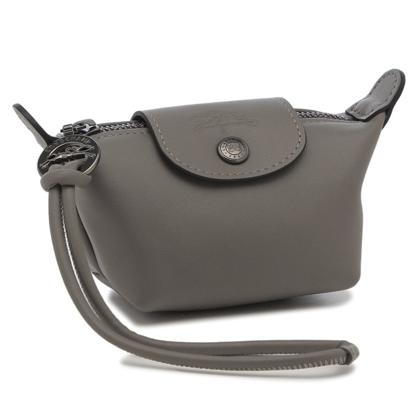 ロンシャン 小銭入れ ケース プリアージュ エクストラ パース ストラップ付 グレー レディース LONGCHAMP 30053 987 P55