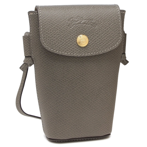 ロンシャン ショルダーバッグ エピュレ スマートフォンケース（フラップ付き） ミニバッグ グレー レディース LONGCHAMP 34193 HYZ P55
