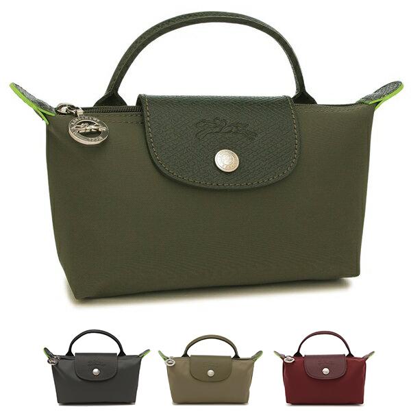 ロンシャン ポーチ プリアージュ グリーン レディース LONGCHAMP 34175 919 LE PLIAGE GREEN リサイクルキャンバス