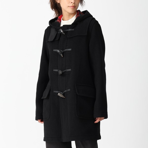 ロンドントラディション コート リナ ダッフルコート メルトン ブラック レディース LONDON TRADITION RINA LT65