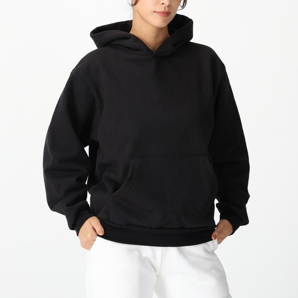 ロサンゼルスアパレル パーカー フーディー 14オンスヘビーフリースフーデッド ブラック メンズ LOS ANGELS APPAREL HF-09