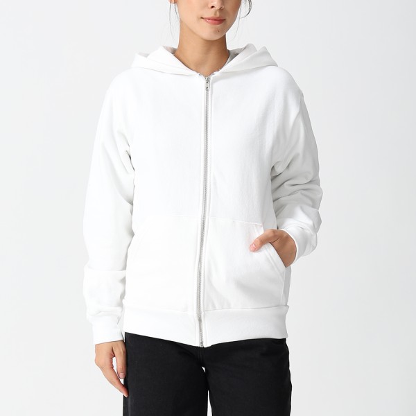 ロサンゼルスアパレル パーカー フーディー フリースジップアップ ホワイト メンズ LosAngeles Apparel HF-10 WHITE