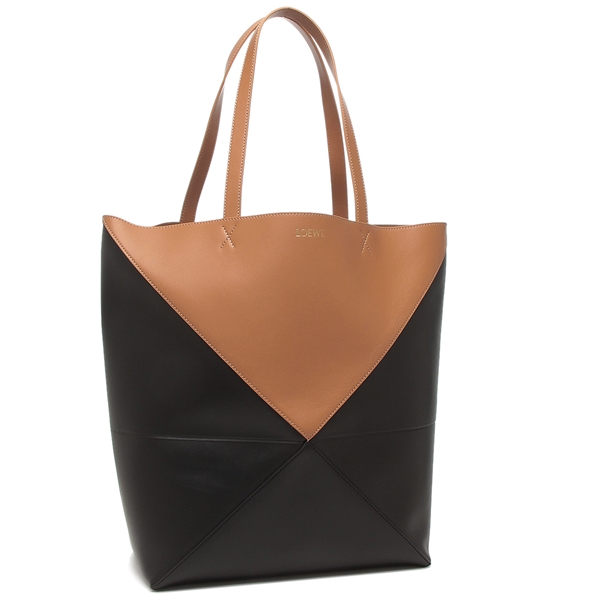 ロエベ トートバッグ パズルフォルドトート ブラック ブラウン メンズ LOEWE B779Q18X05 5886 A4対応
