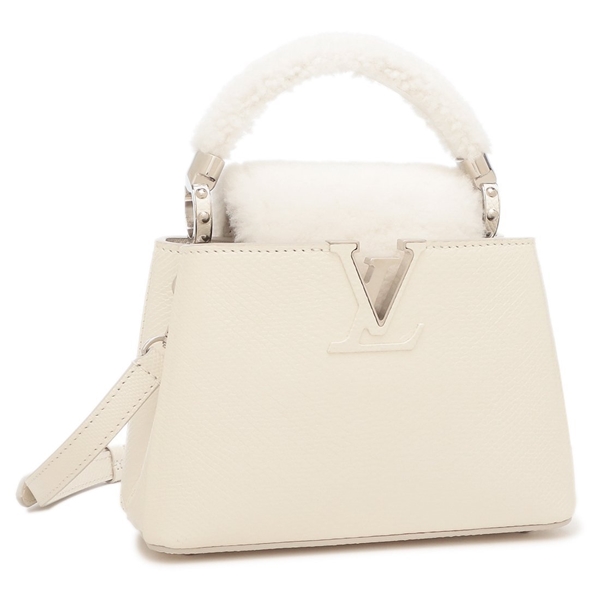 ルイヴィトン ハンドバッグ ショルダーバッグ カプシーヌミニ LVロゴ ミニバッグ ホワイト レディース LOUIS VUITTON M11774