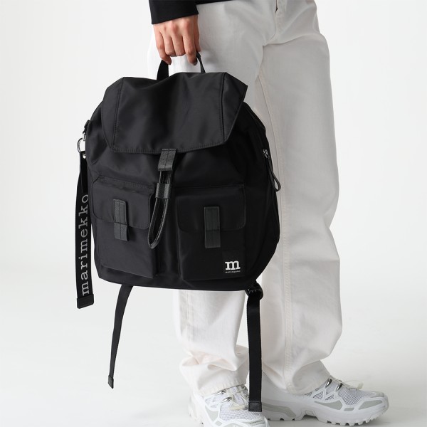 マリメッコ リュック バックパック エブリシング UNIKKO ウニッコ ブラック レディース MARIMEKKO 091198 009 A4対応