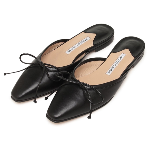 マノロブラニク サンダル バレリム バレリーナ ブラック レディース MANOLO BLAHNIK 219 0246 0015