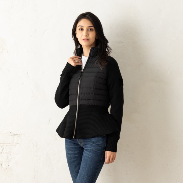 マッカージュ アウター ダウンジャケット コート ジョイ シェイプライン ブラック レディース MACKAGE JOY C0001