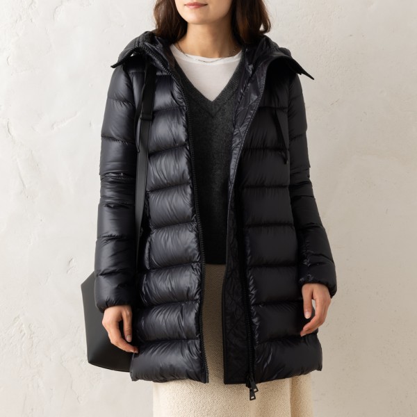 モンクレール ダウンジャケット コート スイエン ブラック レディース MONCLER 1B20000 53052 999 SUYEN LONG PARKA BLACK