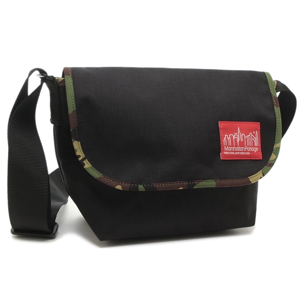 マンハッタンポーテージ ショルダーバッグ カジュアルメッセンジャーJR S ブラック ユニセックス MANHATTAN PORTAGE 1605JR blkwcam