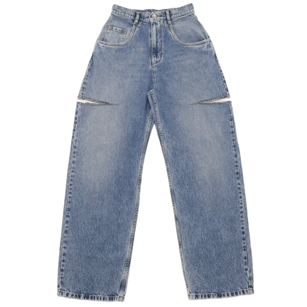 メゾンマルジェラ パンツ スラッシュディテール ジーンズ デニム ルーズフィット レディース Maison Margiela S51LA0051 S30513 470