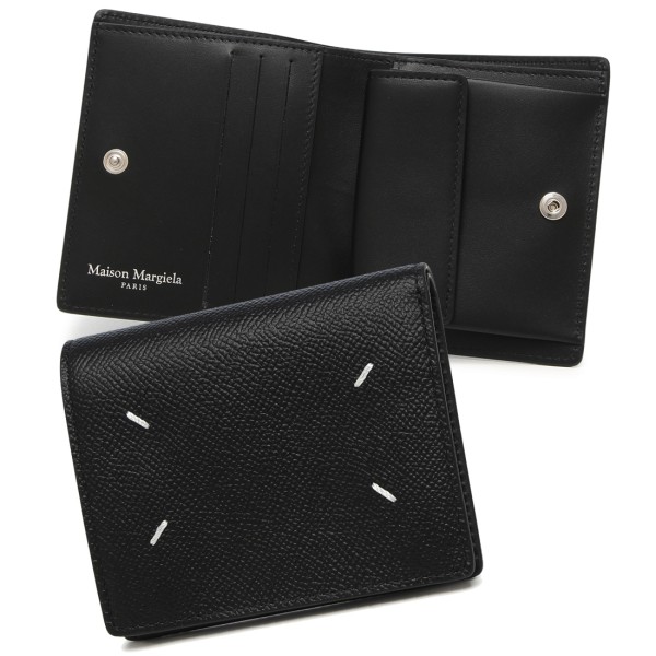 メゾンマルジェラ 二つ折り財布 コンパクト財布 ブラック メンズ レディース Maison Margiela SA3UI0007 P4745 T8013