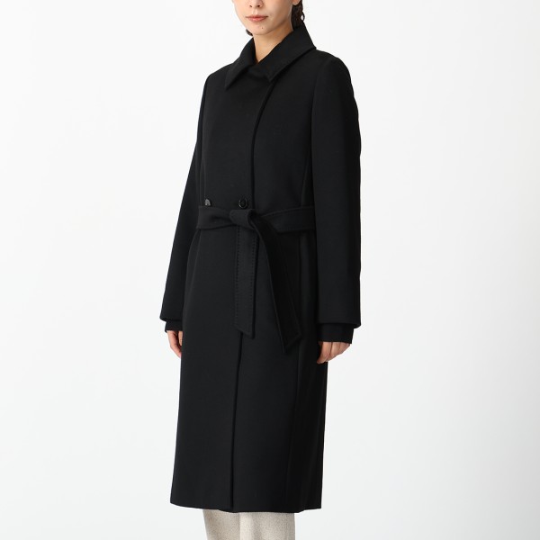 マックスマーラ コート Bコラージュ STUDIO ピュアヴァージンウール ブラック レディース Max Mara 2526016051600 013