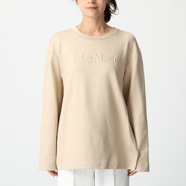 マックスマーラ Tシャツ カットソー スウェット バーマ 裏起毛 ベージュ レディース Max Mara 2521926028600 003