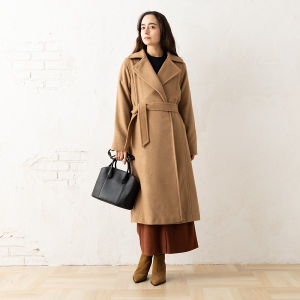 マックスマーラ コート マニュエラ ベルト付き ブラウン レディース Max Mara 2421016012600 001