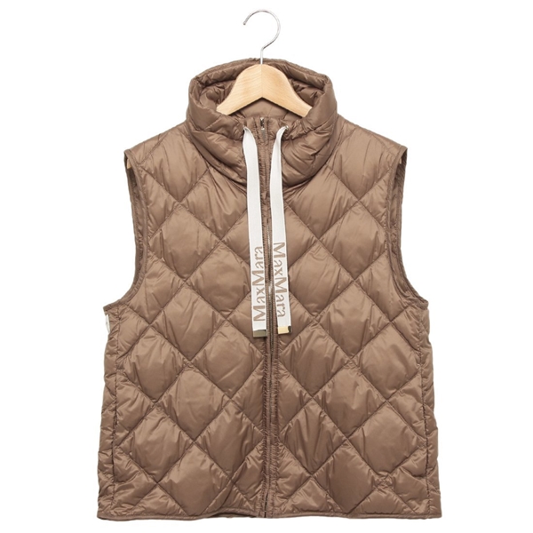 マックスマーラ ダウンジャケット コート ザキューブ トレパール ダウンベスト ブラウン レディース Max Mara 2525016082600 085