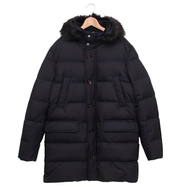 ムーレー ダウンジャケット コート バルビエリ ネイビー メンズ MOORER MOUPA100015 U0498