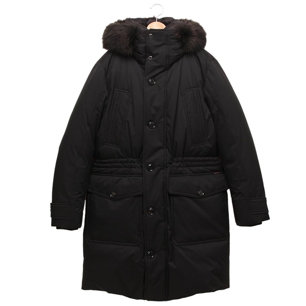 ムーレー ダウンジャケット コート ヘルシンキ ブラック メンズ MOORER MOUPA100019 ADS U0001