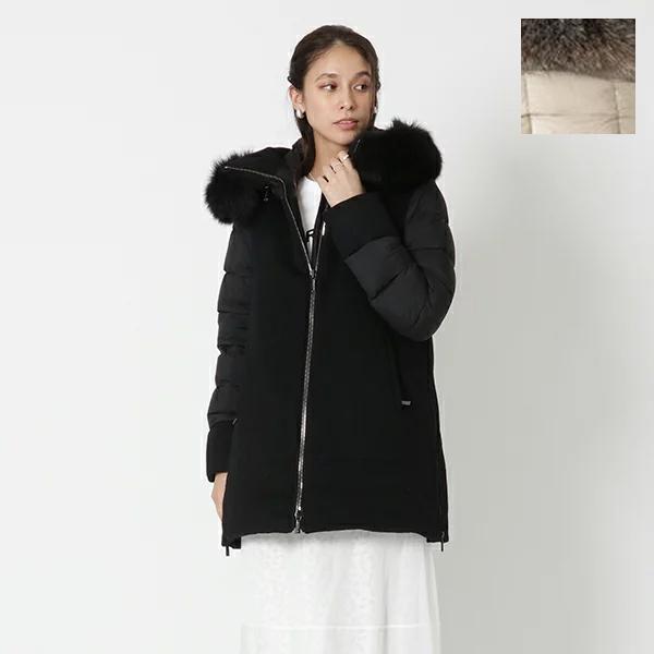 ムーレー ダウンジャケット コート フリージア ショート丈 Aライン レディース MOORER MODGI300007 TEPA209