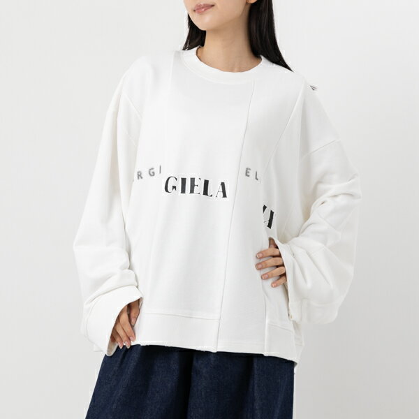 【訳ありアウトレット】エムエムシックス メゾンマルジェラ スウェットシャツ ホワイト レディース MM6 Maison Margiela S52GU0192 S25537 101【ラッピング不可商品】