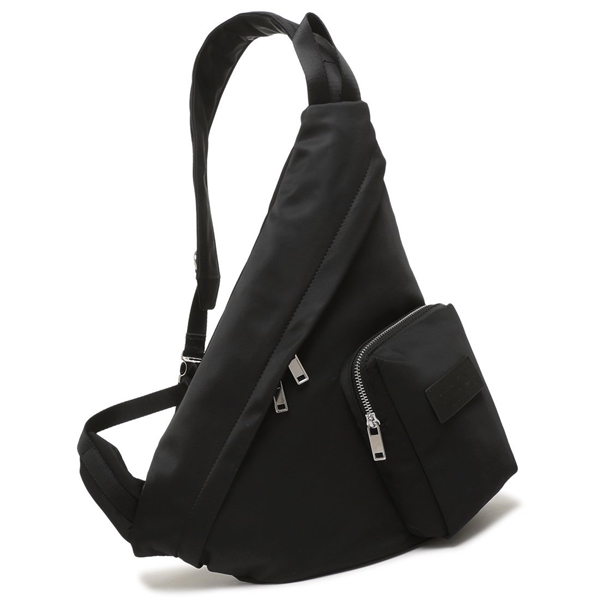 エムエムシックス メゾンマルジェラ ボディバッグ ニューメリック スリングク ブラック メンズ レディース MM6 SB5WG0019 P8504 T8013